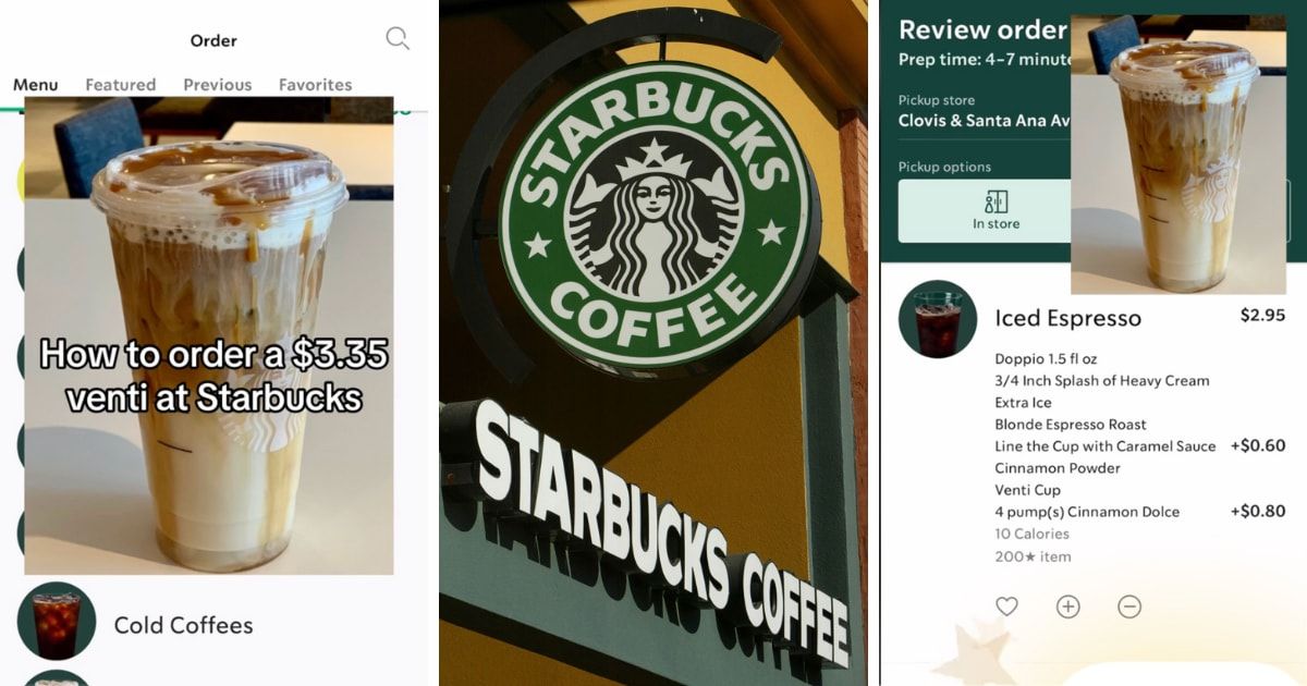 Social Media User Shares Viral Hack for Ordering Venti Espresso Drinks at Starbucks for Under $4